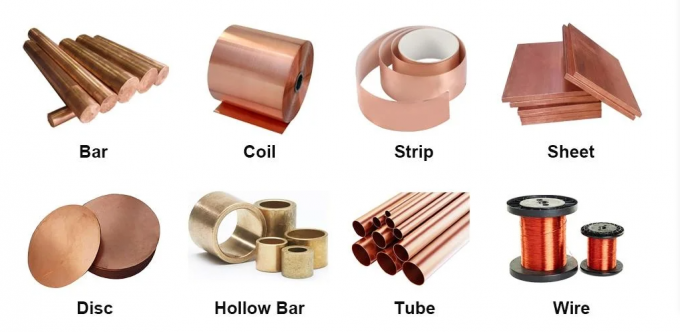 Bronze Beryllium Tungsten Copper Brass Coil Bar Strip Copper Sheet ...